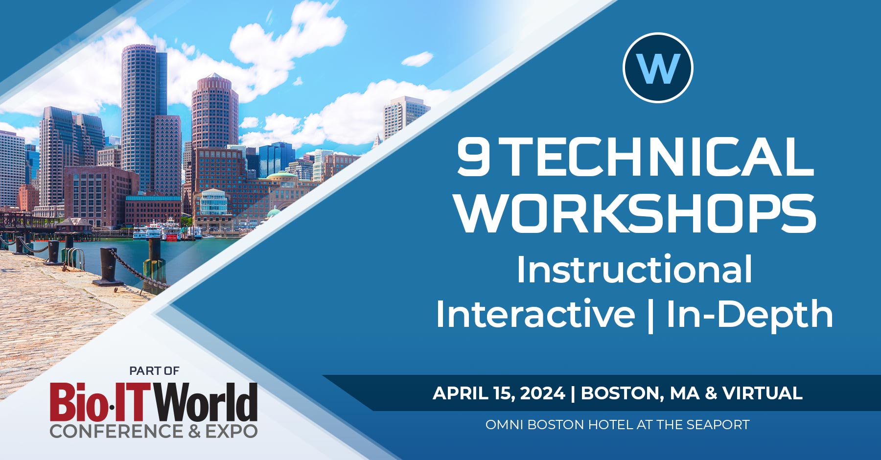 Workshops at Bio-IT World Expo 2024